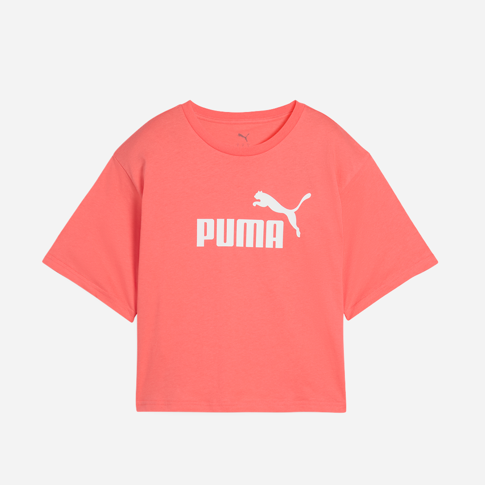 Áo Thun Tay Ngắn Nữ Puma Essential Cropped No. 1 Logo - Đỏ – Supersports Vietnam