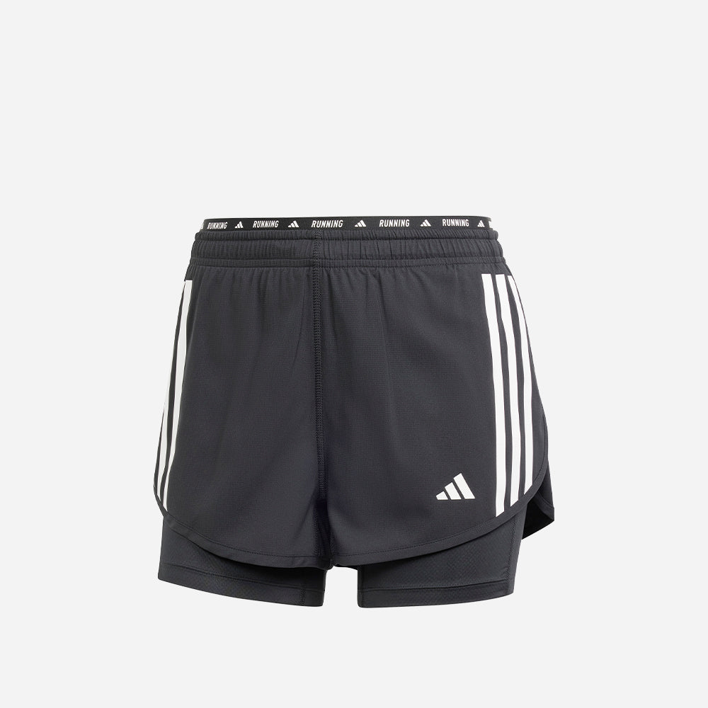 Supersports Vietnam Official | Women's Adidas Own The Run 3-Stripes 2-In-1 Shorts - Black ...
