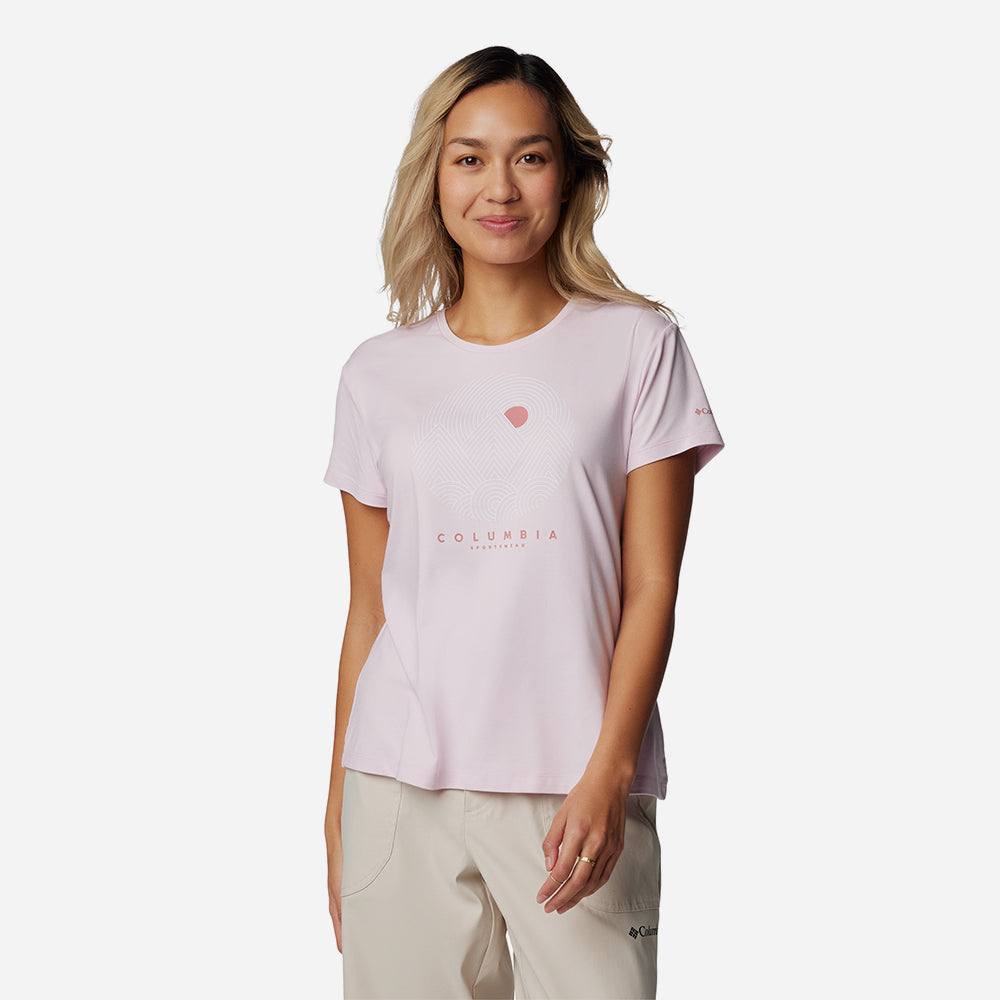 Áo Thun Tay Ngắn Nữ Columbia Sloan Ridge™ Graphic - Hồng – Supersports ...