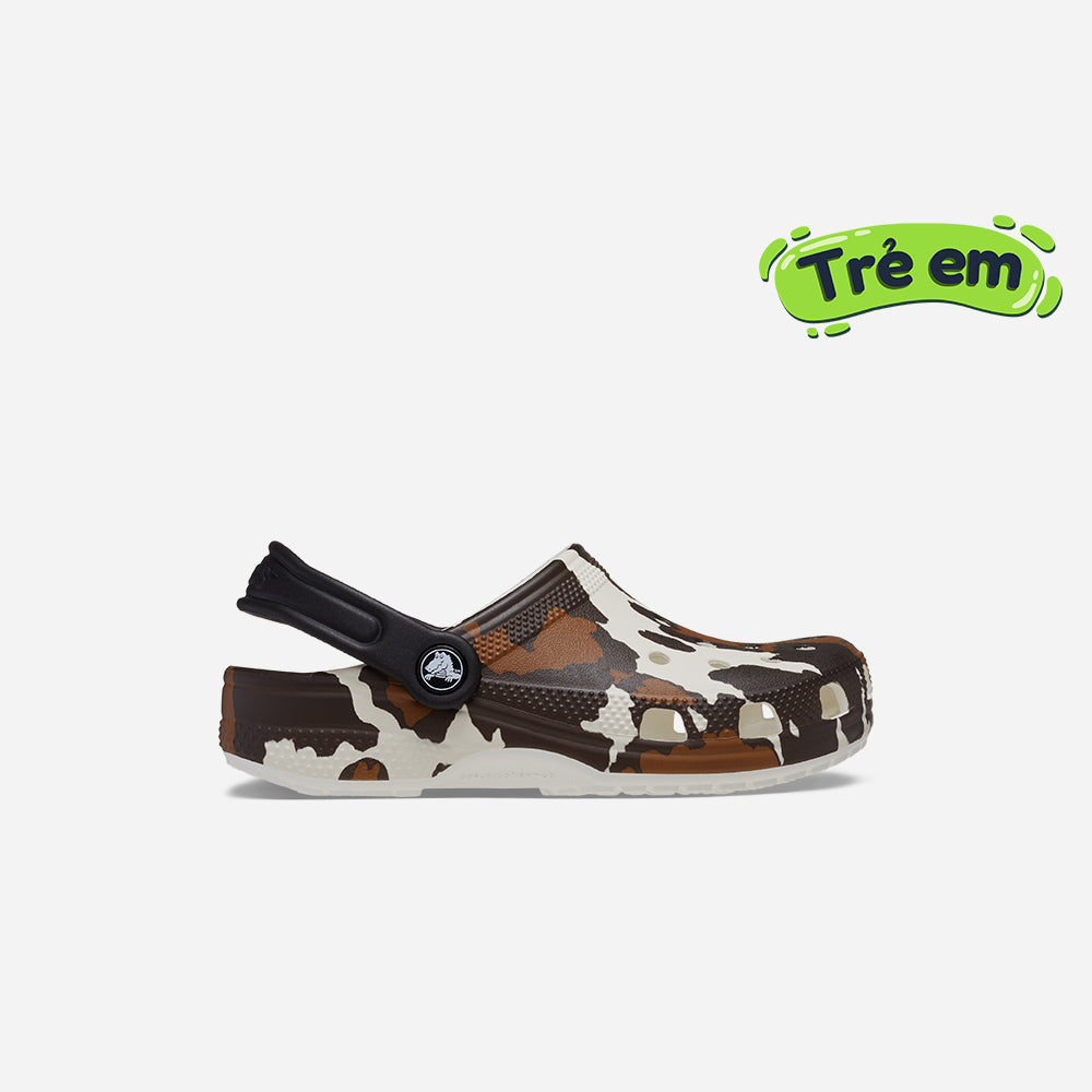 Giày Clog Trẻ Em Crocs Classic Cow Print - Nâu – Supersports Vietnam