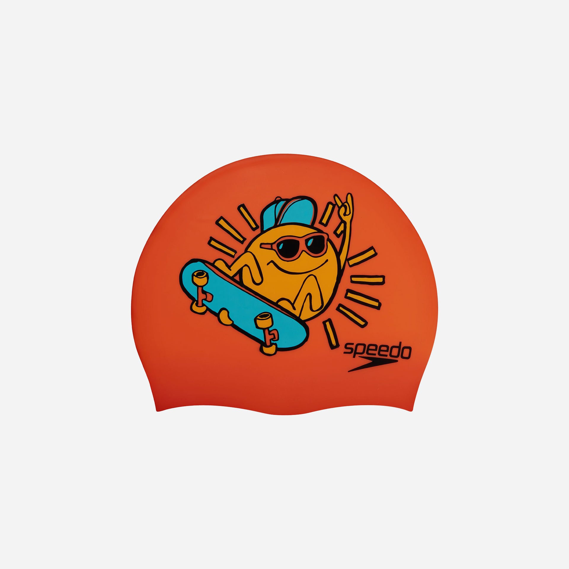 Mũ Bơi Trẻ Em Speedo Slogan Print - Cam - SPEEDO | Supersports Vietnam ...